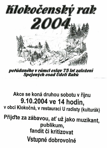 Klokočenský Rak :: Spojené Osady Údolí Raků